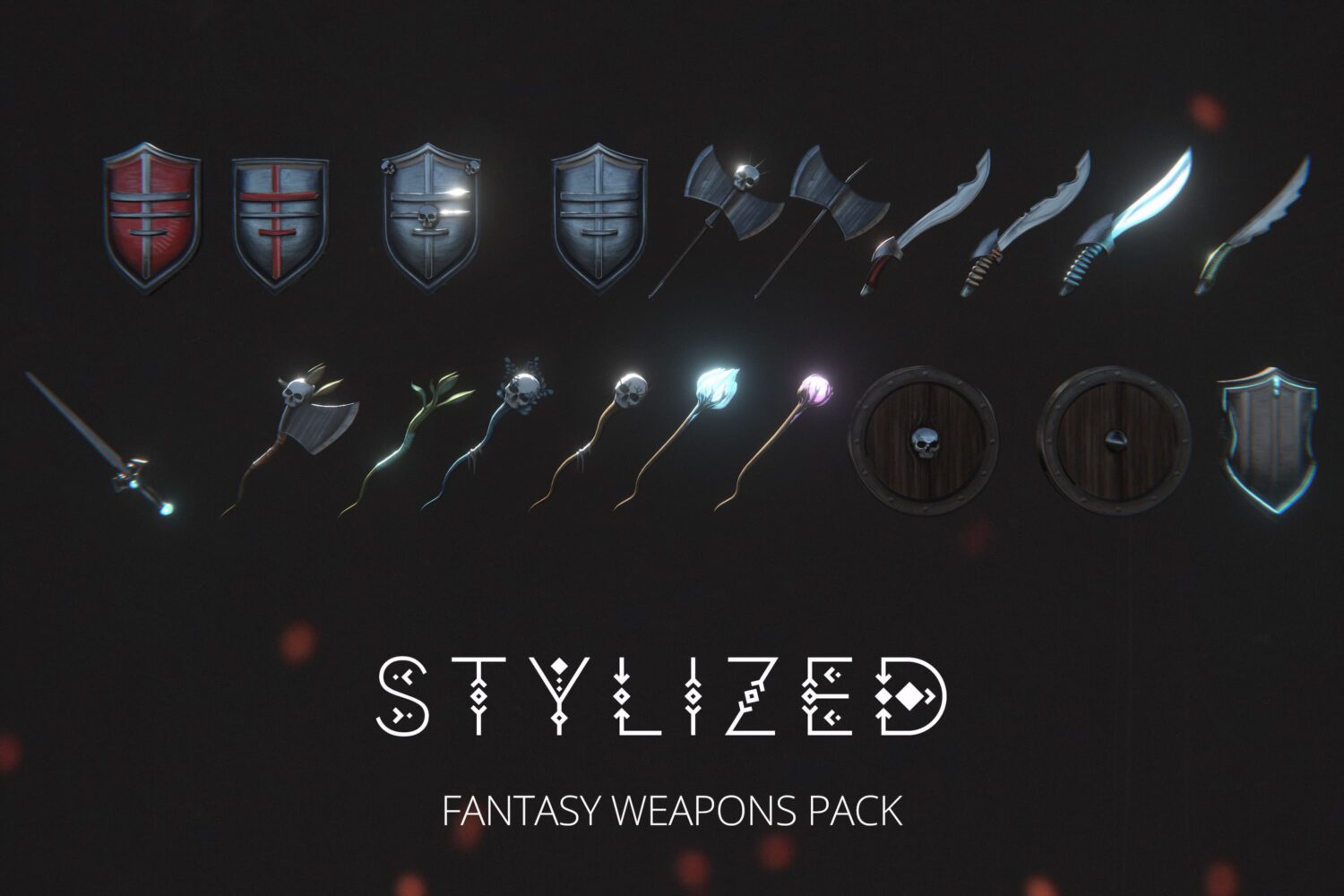 Stylized Medieval Fantasy Weapons Pack | yzzfo | Share for Free