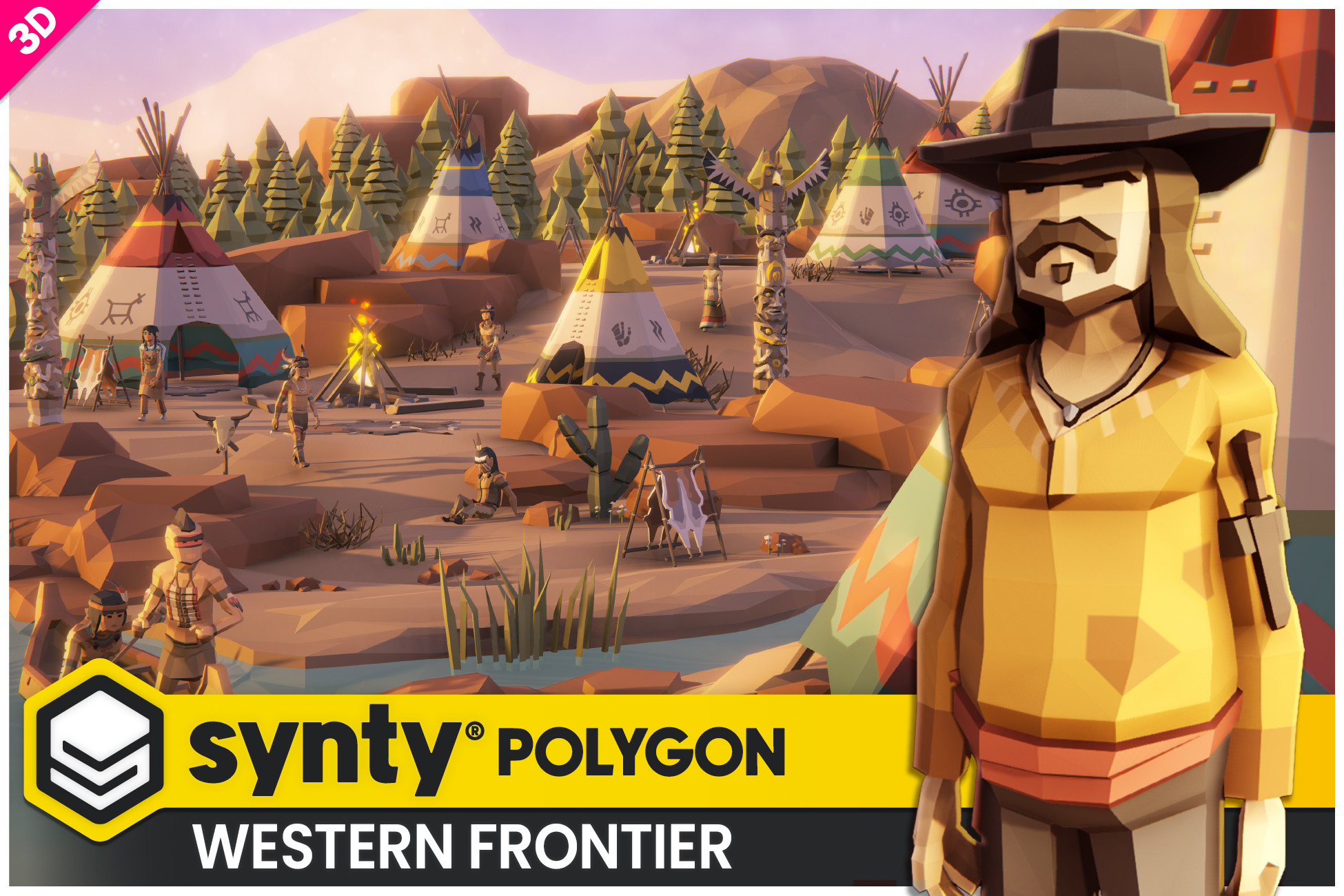 POLYGON Western Frontier - Low Poly 3D Art by Synty | yzzfo | Share for Free